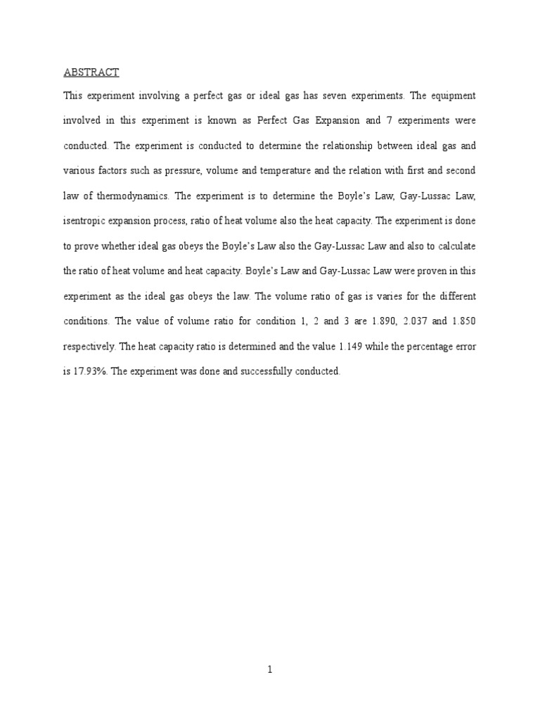 PVT Experiment Individual | PDF | Gases | Heat
