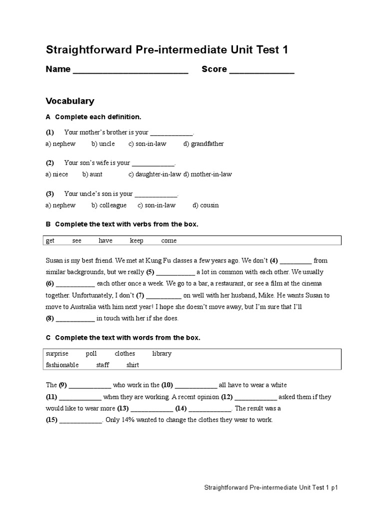 Unit test 1 | Languages