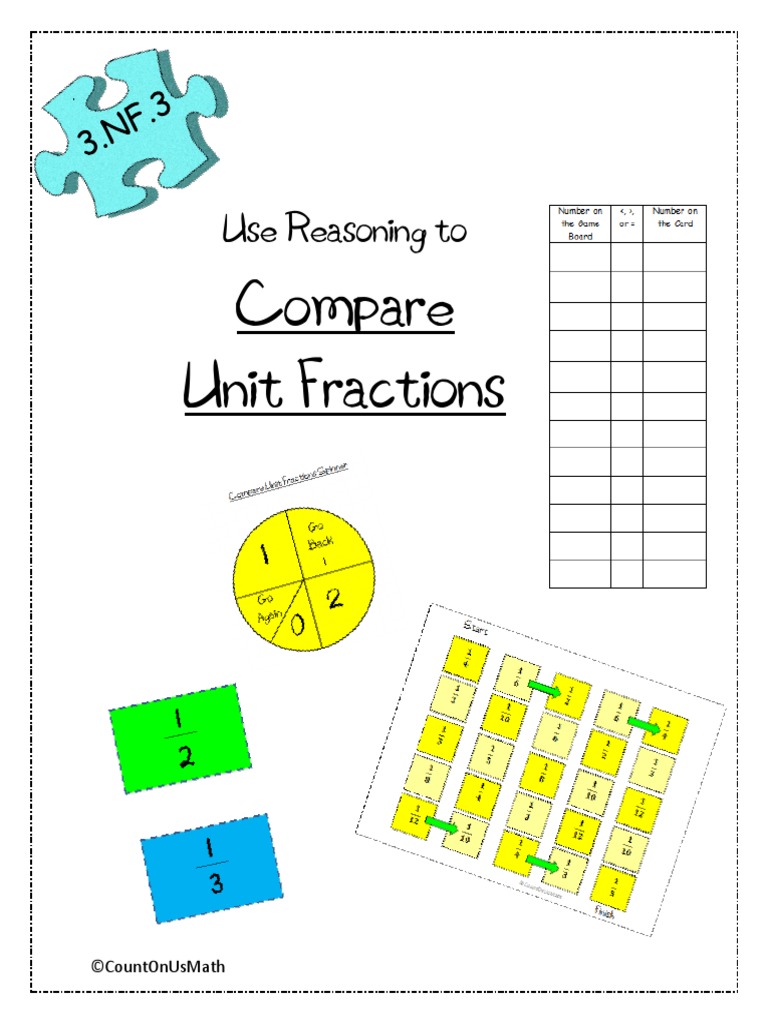 Compare Unit Fractions: Use Reasoning To | PDF