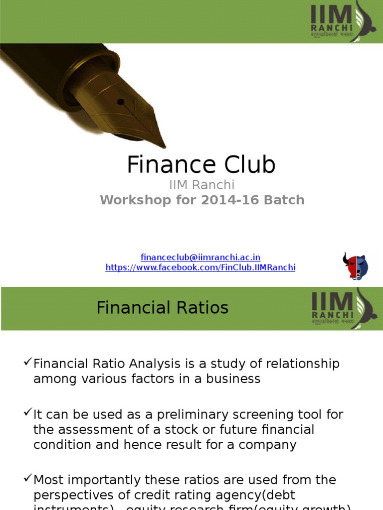 Finance Club Session 3 | PDF | Equity (Finance) | Peg Ratio