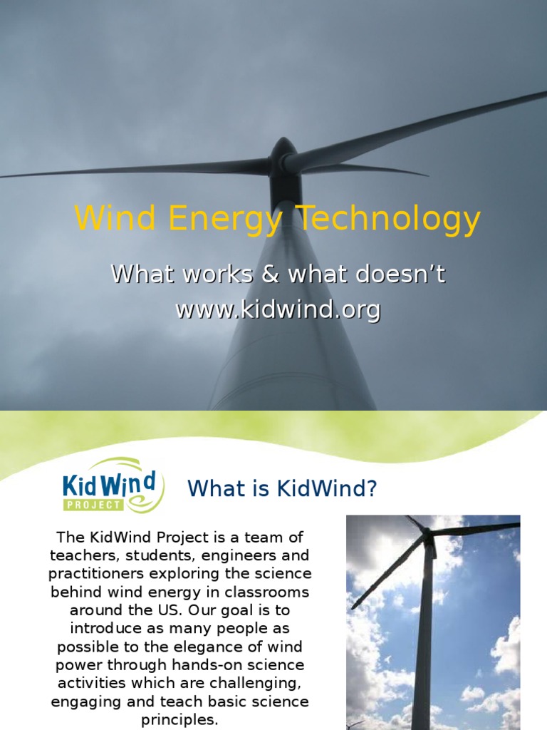 Wind Energy Technology: What Works & What Doesn't | PDF | Wind Turbine ...