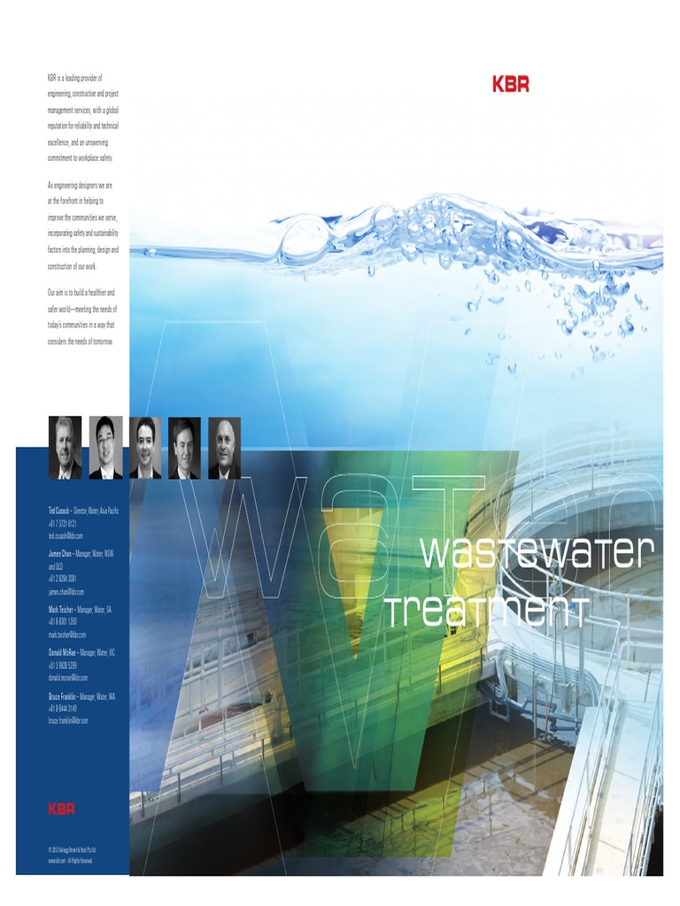 Capability Brochure Wastewater Treatment | PDF | Reclaimed Water ...