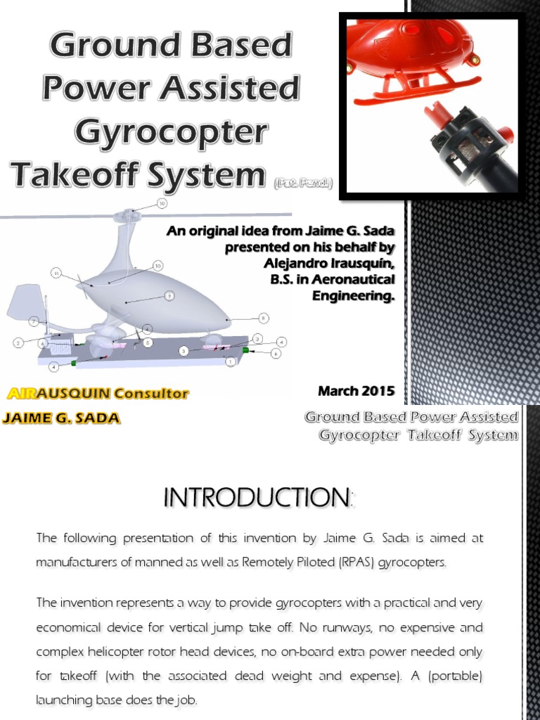 Gyrocopter Ground Based Power Assisted JTO System - An Idea From Jaime ...