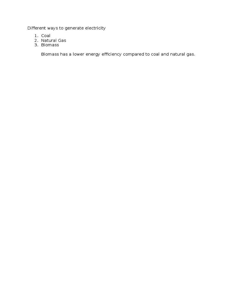 8 Methods of Generating Electricity | PDF