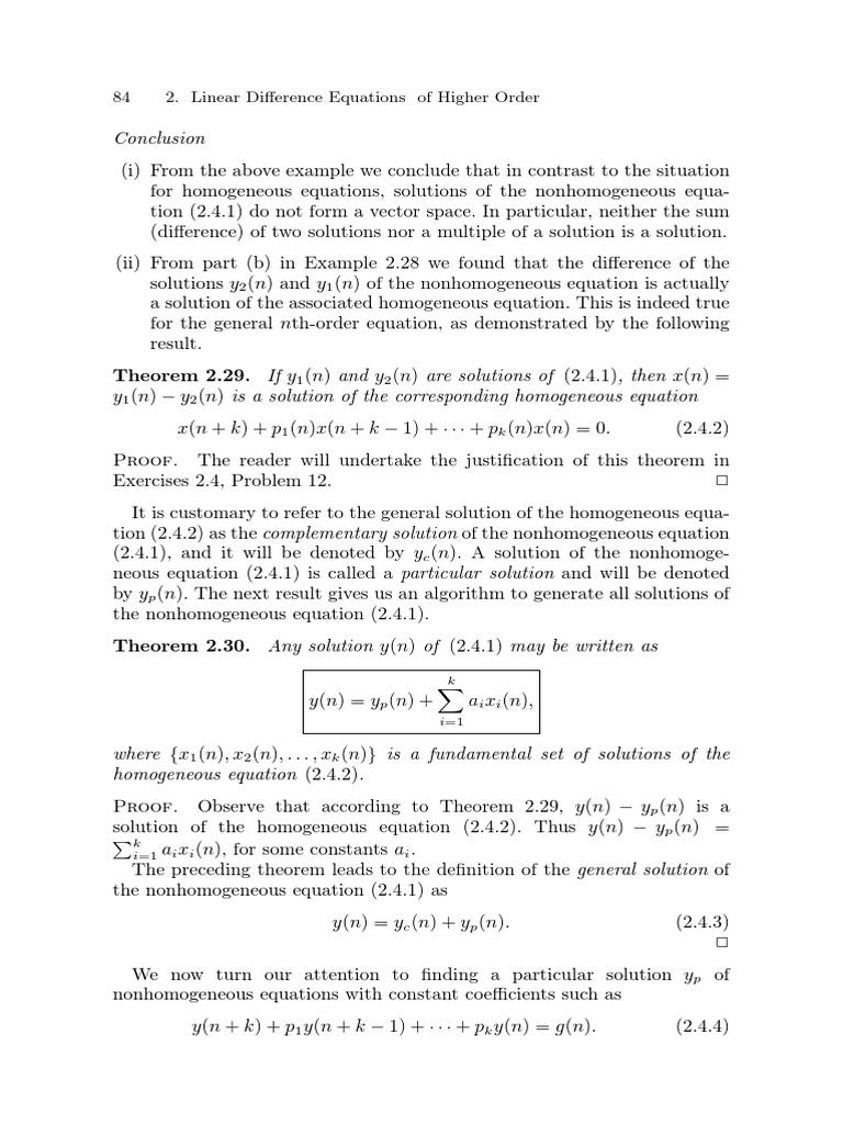 (Saber Elaydi) An Introduction To Difference Equation | PDF | Recurrence Relation | System Of ...