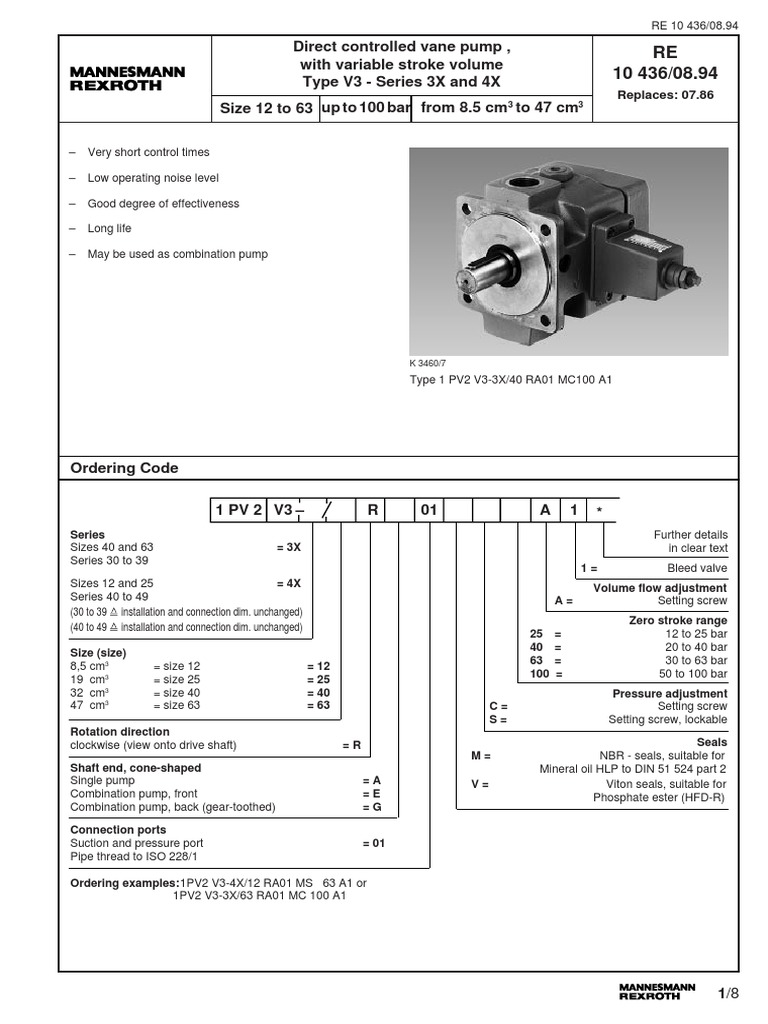 Rexroth Gear Pump Catalogue Pdf - Catalog Library