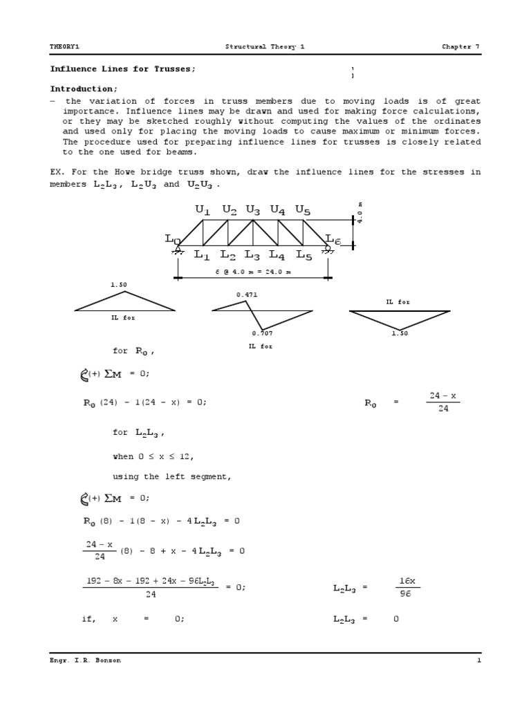Influence Lines For Trusses | PDF | Biological Classification | Human Evolution