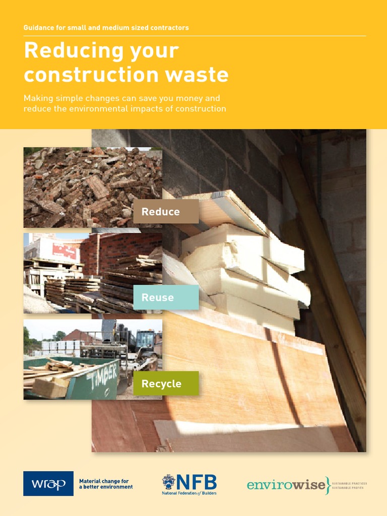 Reducing Your Construction Waste - A Pocket Guide For SME Contractors ...