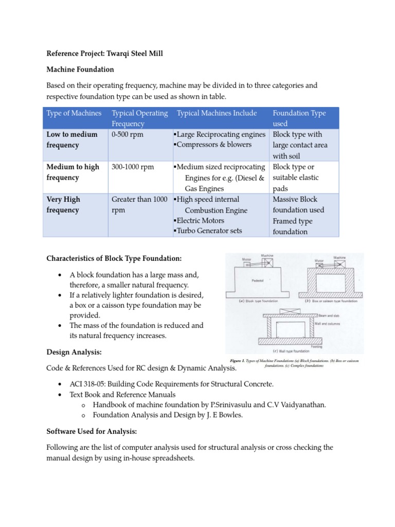 General Requirements For Machine Foundations | PDF | Engines ...