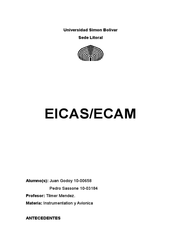 EICAS Exposicion | PDF | Avión | Boeing