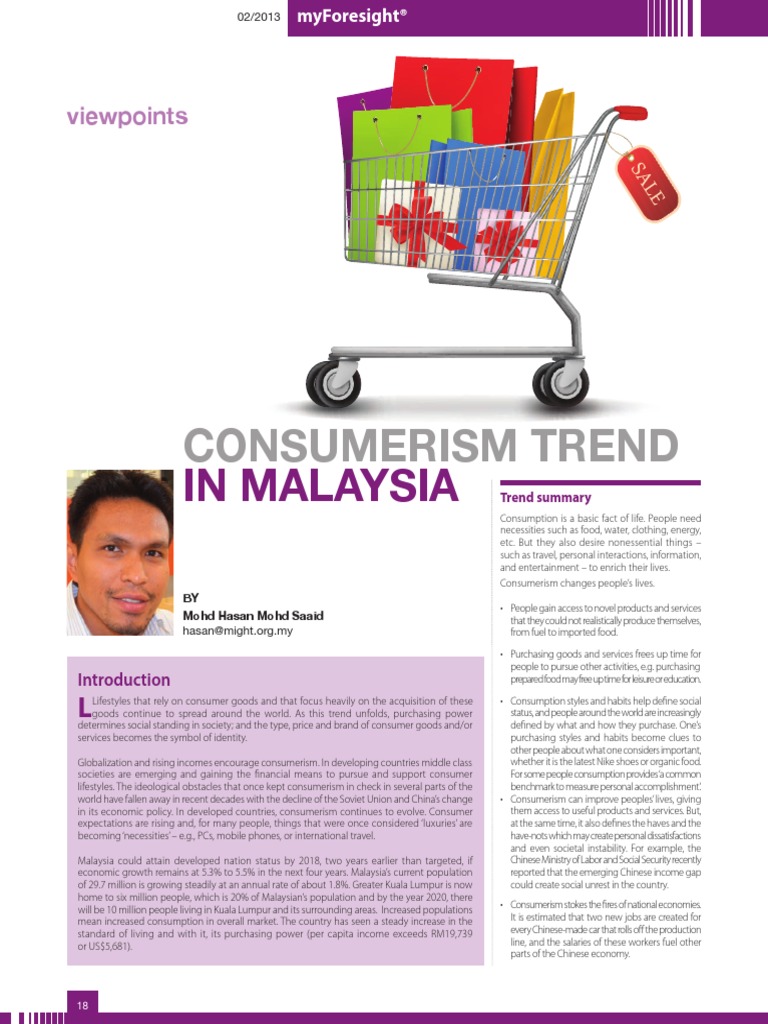 5 Viewpoints - Consumerism Trend in Malaysia | PDF | Consumerism | Mass ...