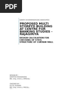 Aluminium Mullion Design Parameters | PDF | Buckling | Bending