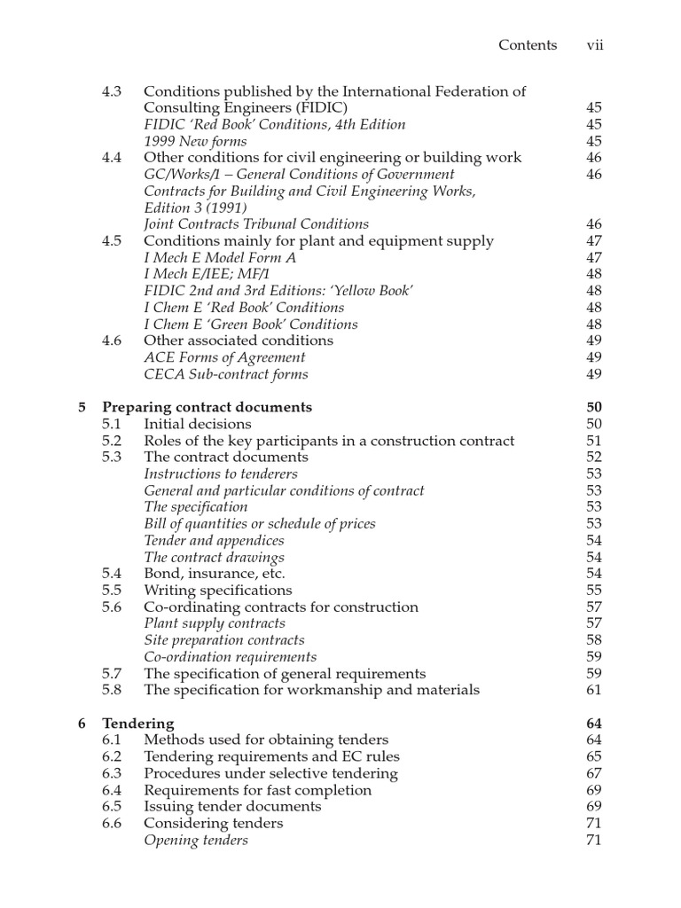 FIDIC Conditions and Contract Preparation Guide | PDF