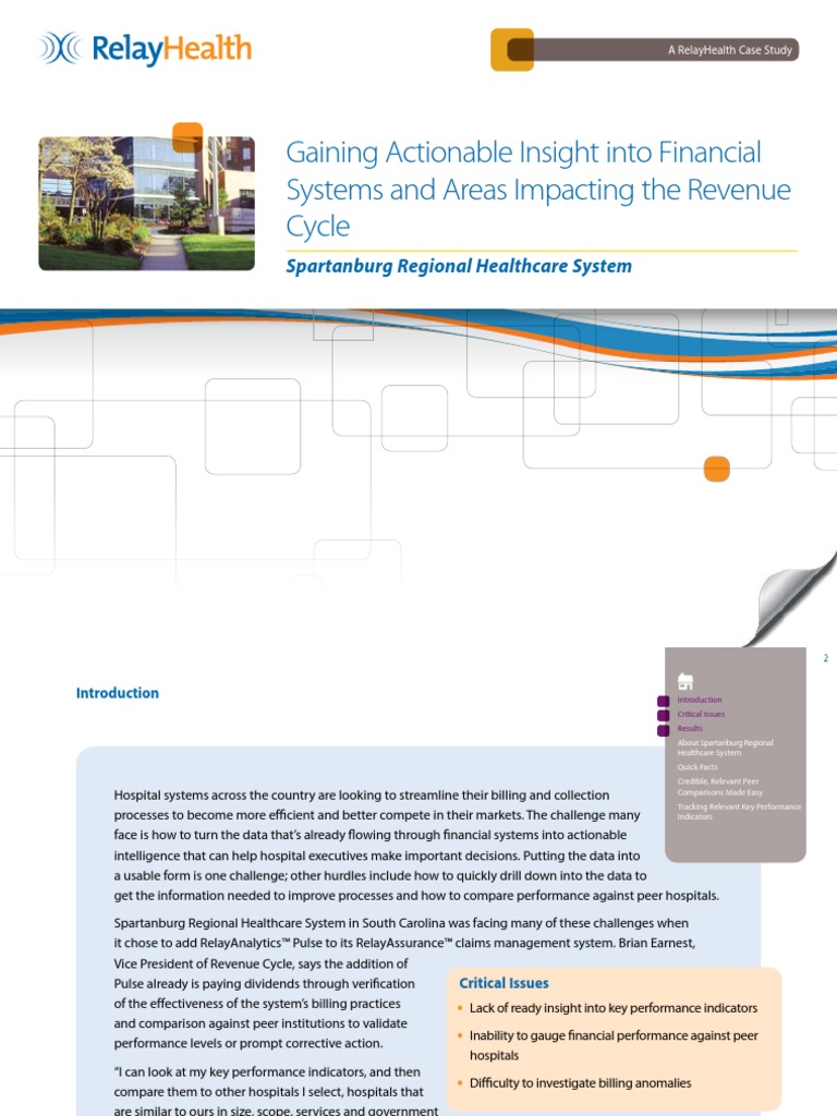 Gaining Actionable Insight Into Financial Systems and Areas Impacting ...