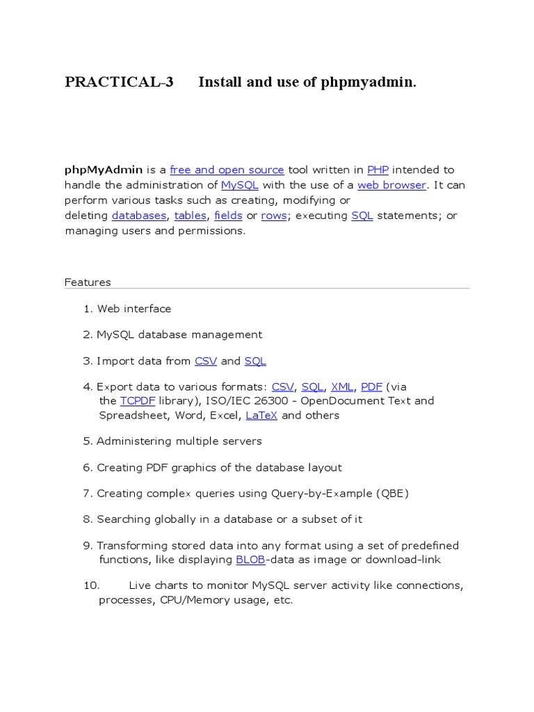 PPD Pract-3 | PDF | Databases | Sql