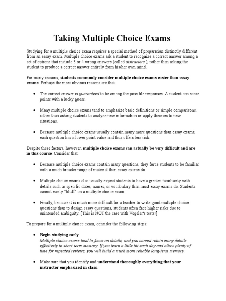 MCQ Technique | PDF | Multiple Choice | Test (Assessment)