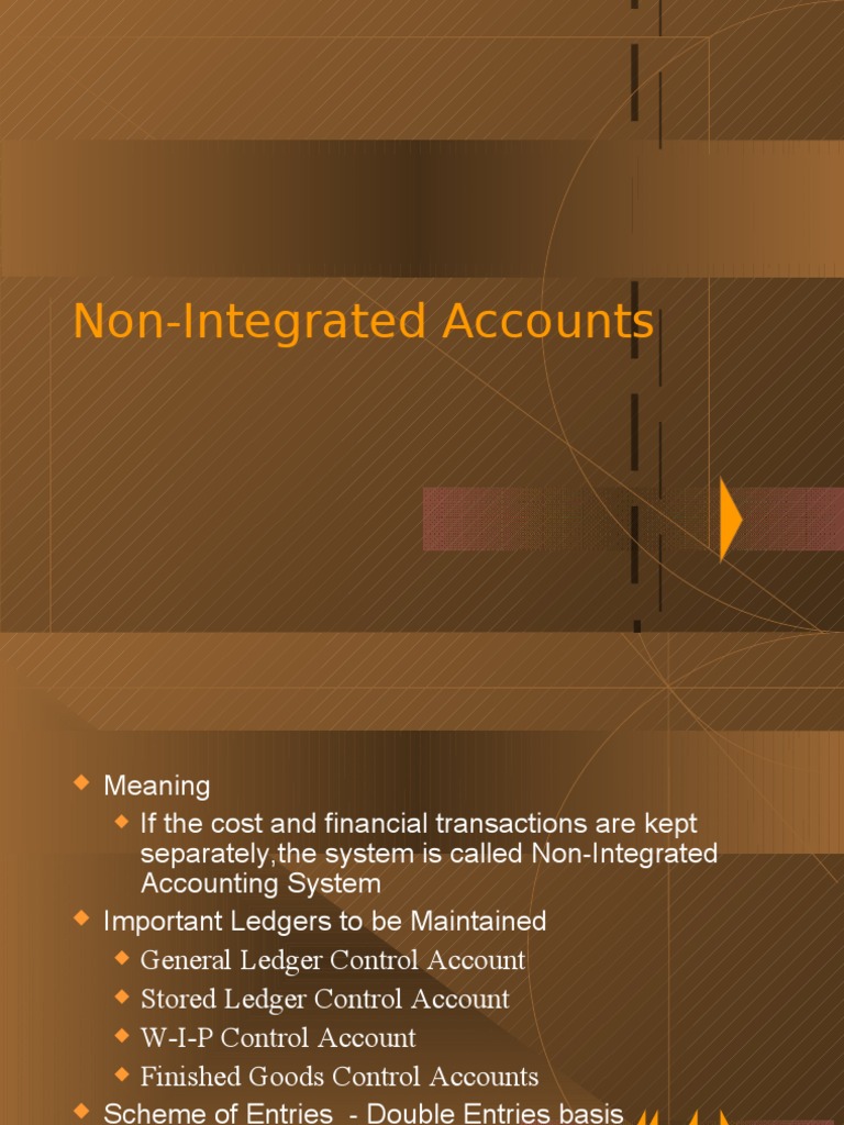 Non-Integrated vs Integrated Accounting Systems | PDF | Debits And ...