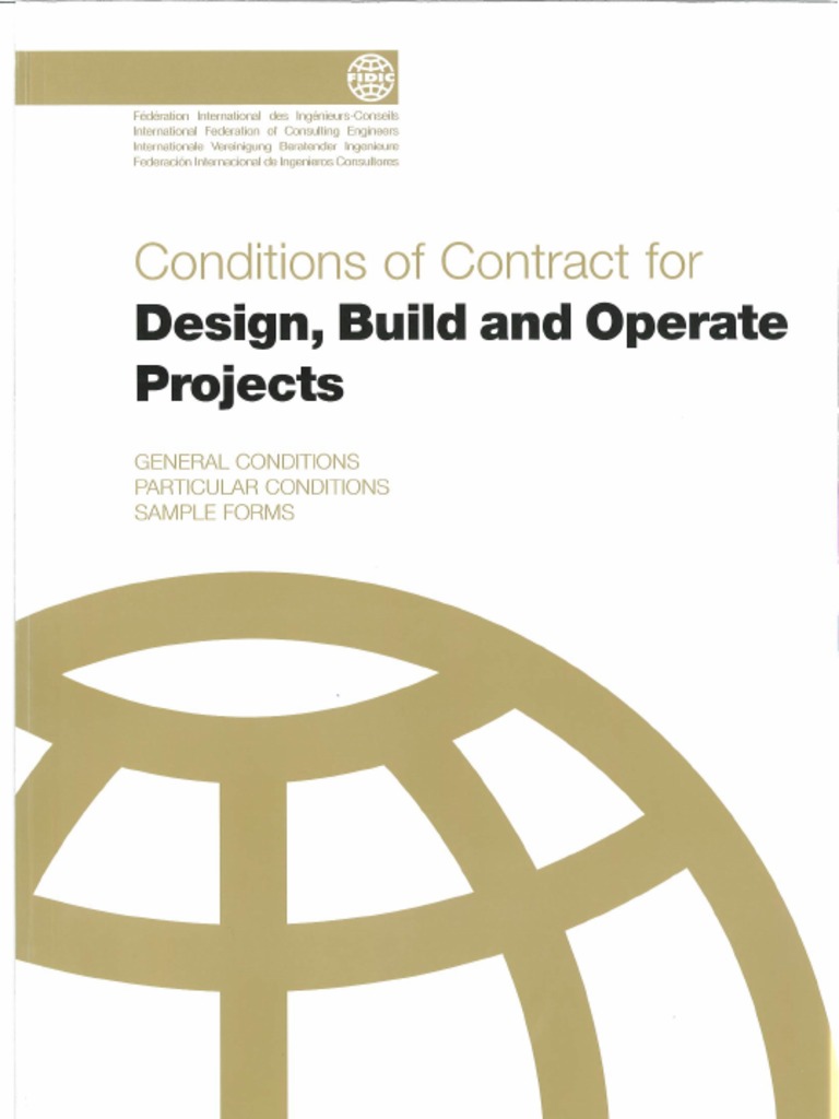 FIDIC CoC For Design, Build and Operate Gold | PDF