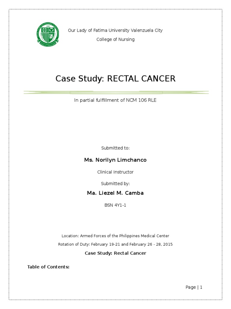 Rectal Cancer | PDF | Colorectal Cancer | Metastasis