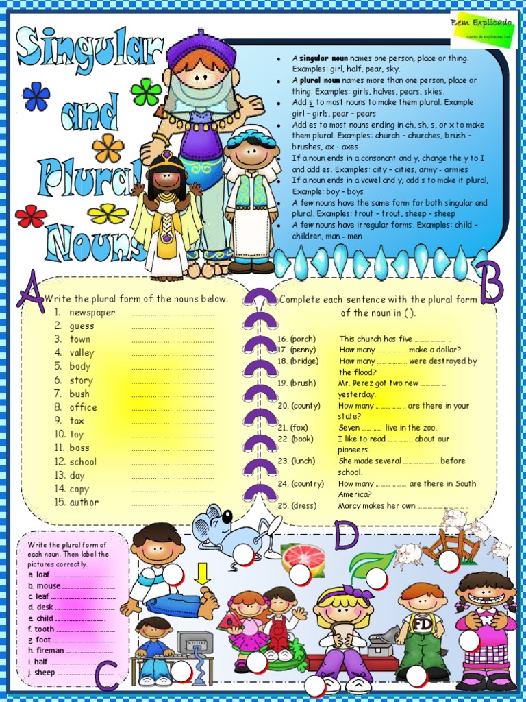 Plural Noun Formation Exercises | PDF | Language Arts & Discipline