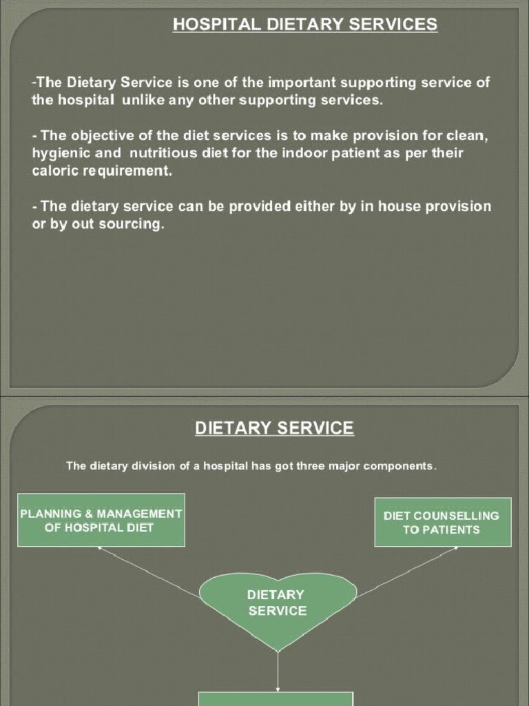Hospital Dietary Services | PDF