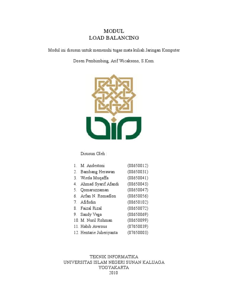Modul Load Balancing | PDF