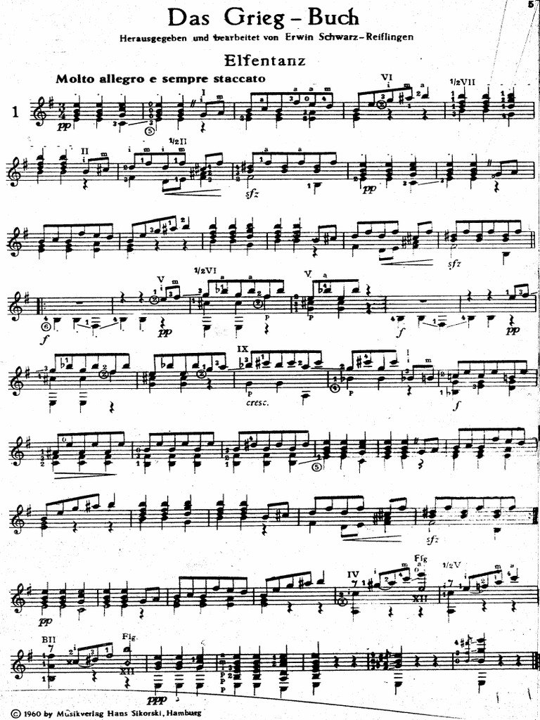 Grieg 32 Pieces Guitar | PDF