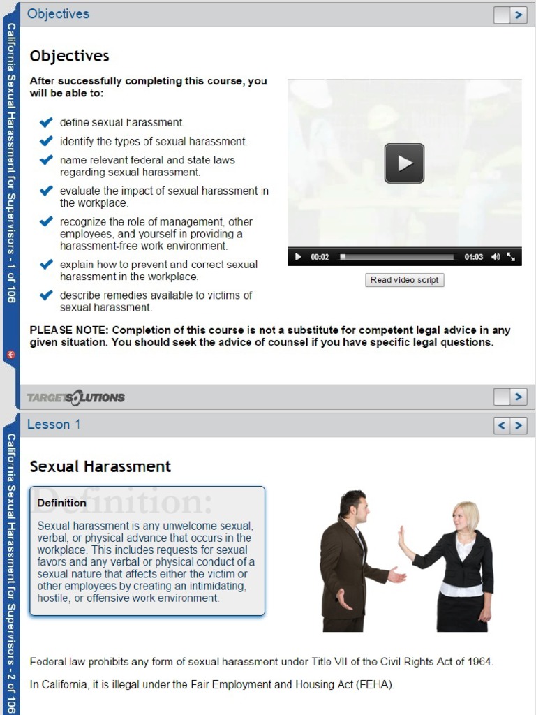 15-7949 - AB1825-TargetSolutions Training PDF | PDF | Sexual Harassment ...