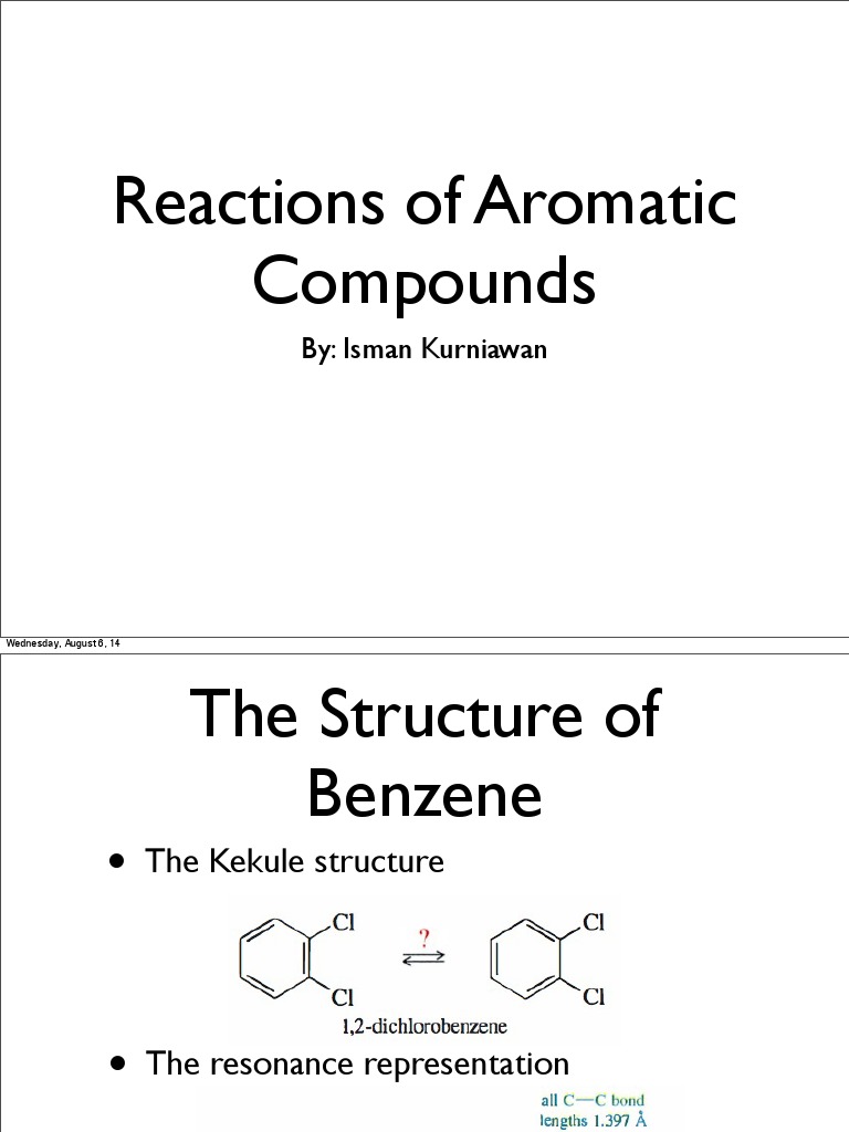 Reactions of Aromatic Compounds | PDF