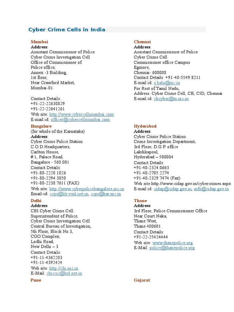 Cyber Crime Report | PDF | Law Enforcement | Crime & Violence