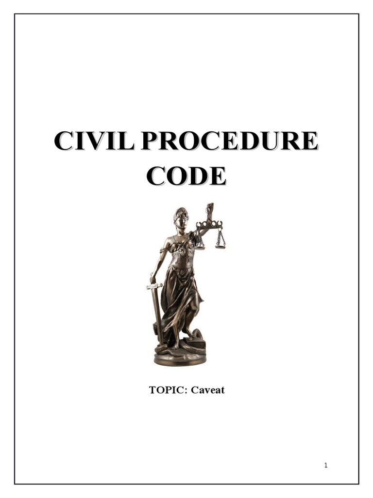 Caveat | PDF | Ex Parte | Judgment (Law)