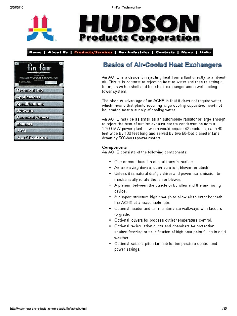 FinFan Technical Info | PDF | Mechanical Fan | Fluid Dynamics