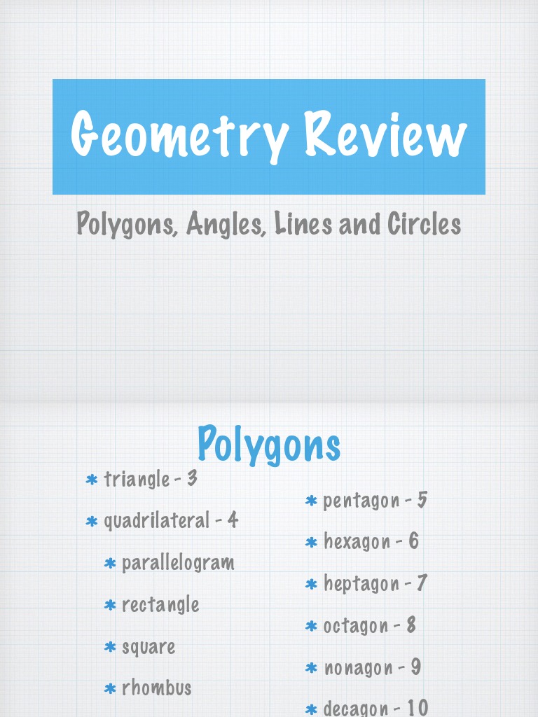 Geometry Review | PDF