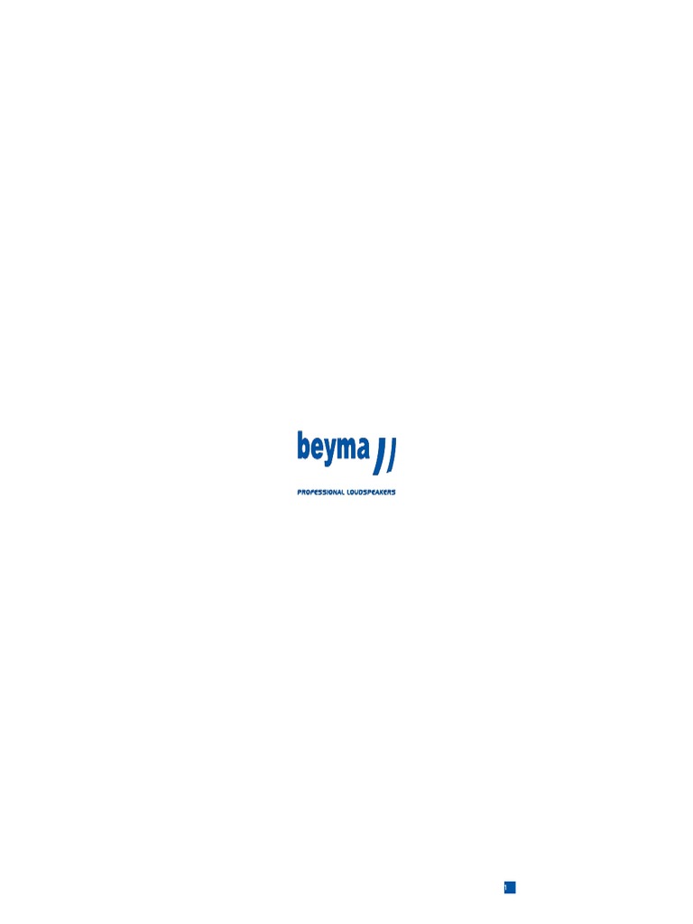 Beyma Catalogo Oct 2007 | PDF | Altoparlante | Sonido
