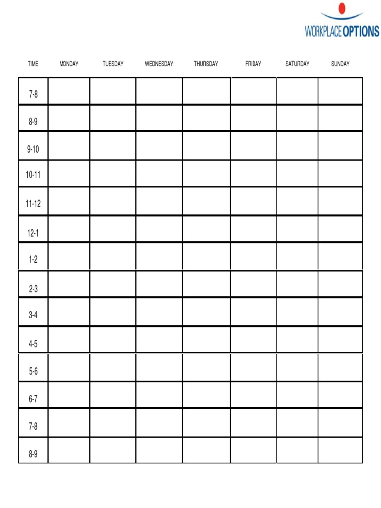 Weekly Time Management Log | PDF