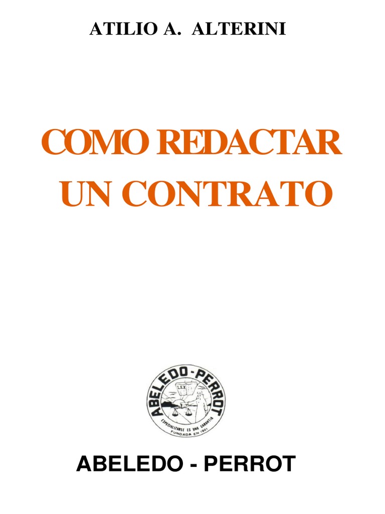 Como Redactar Un Contrato | PDF | Ley estatutaria | Información del ...