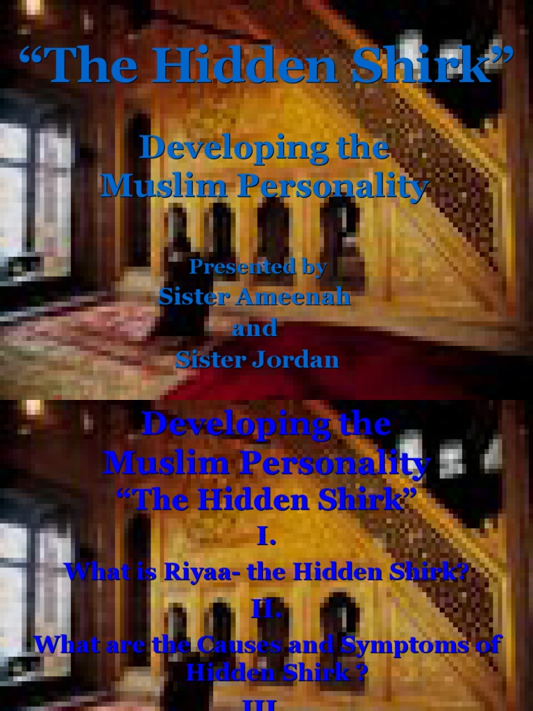 Understanding Hidden Shirk in Islam | PDF | God In Islam | Tawhid