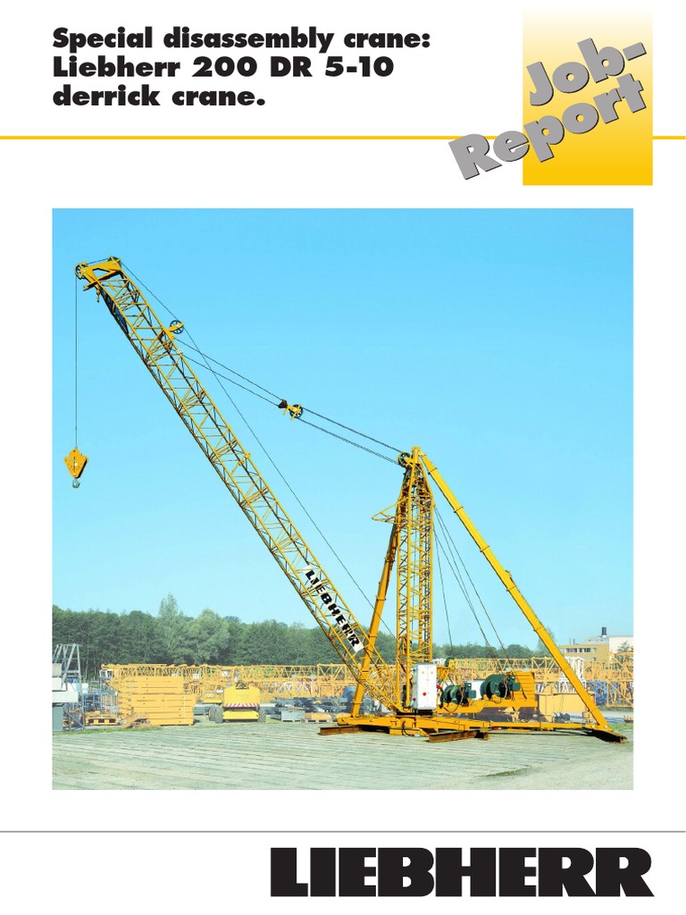 Liebherr 200 DR PDF | PDF | Crane (Machine) | Elevator