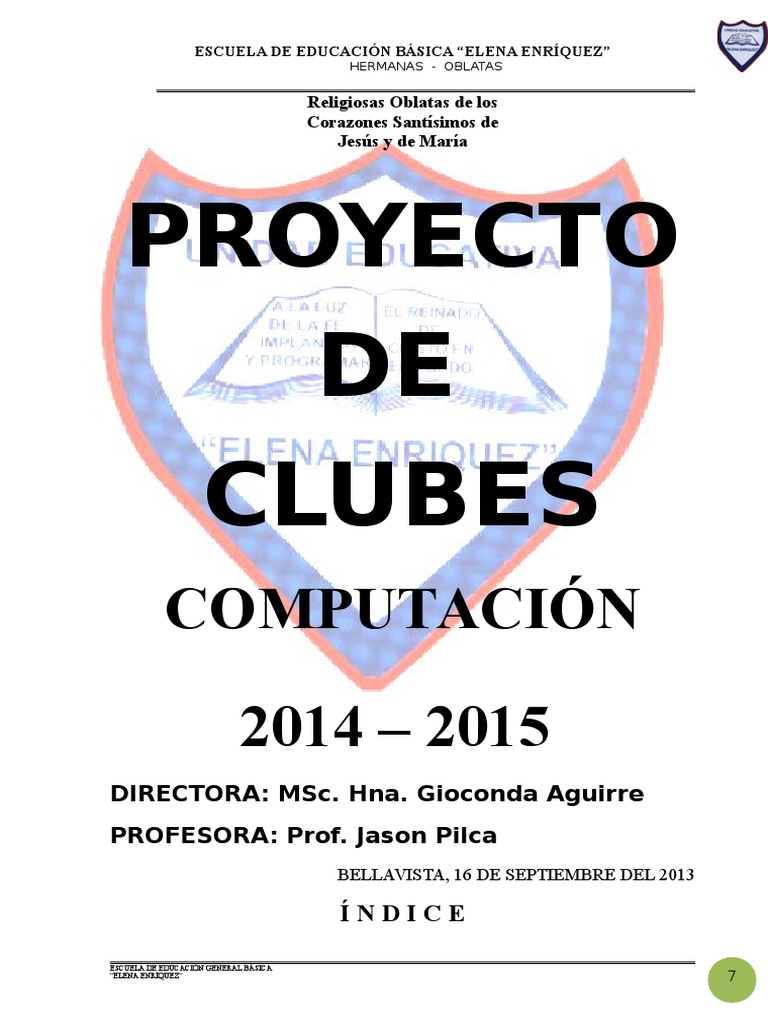 Proyecto de Club | Microsoft PowerPoint | Aprendizaje