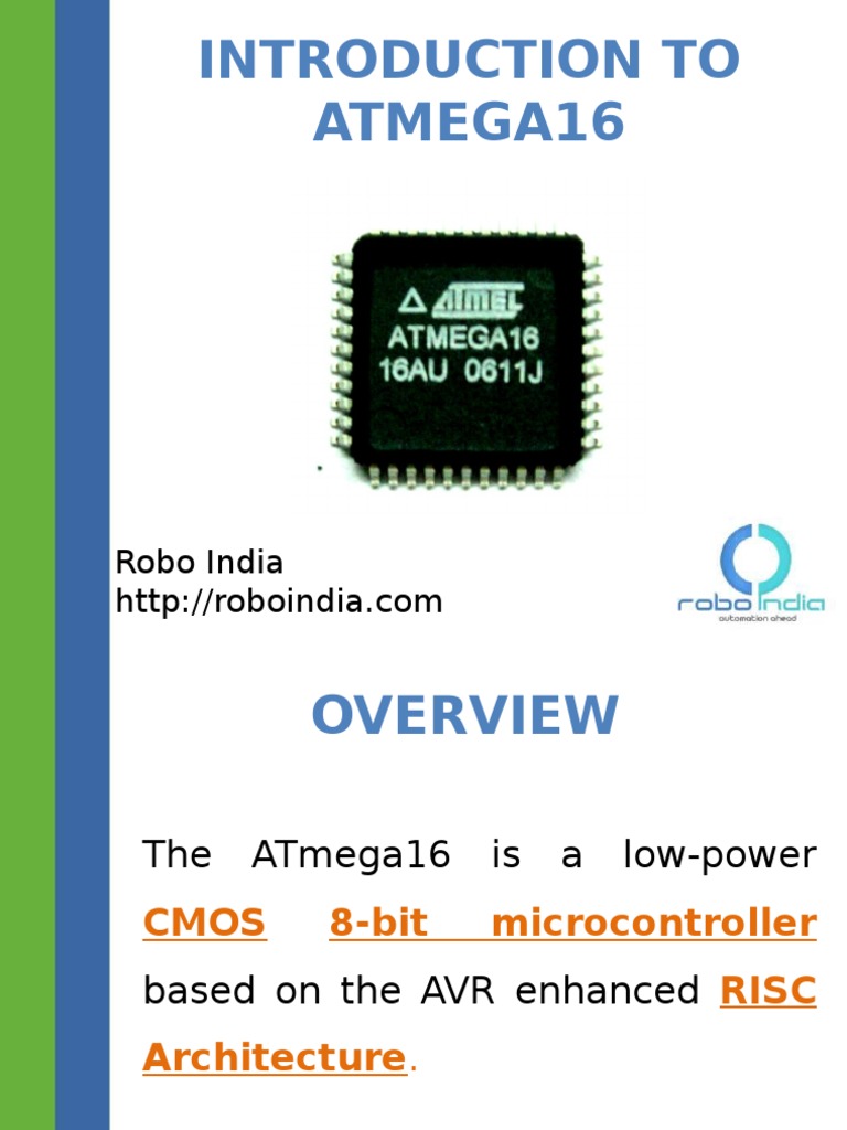 Introduction To Avr Microcontroller Atmel Atmega16 Pdf Microcontroller Analog To Digital
