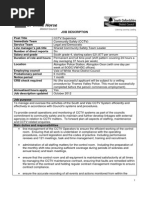 CCTV Monitoring Centre Operator Duties | PDF