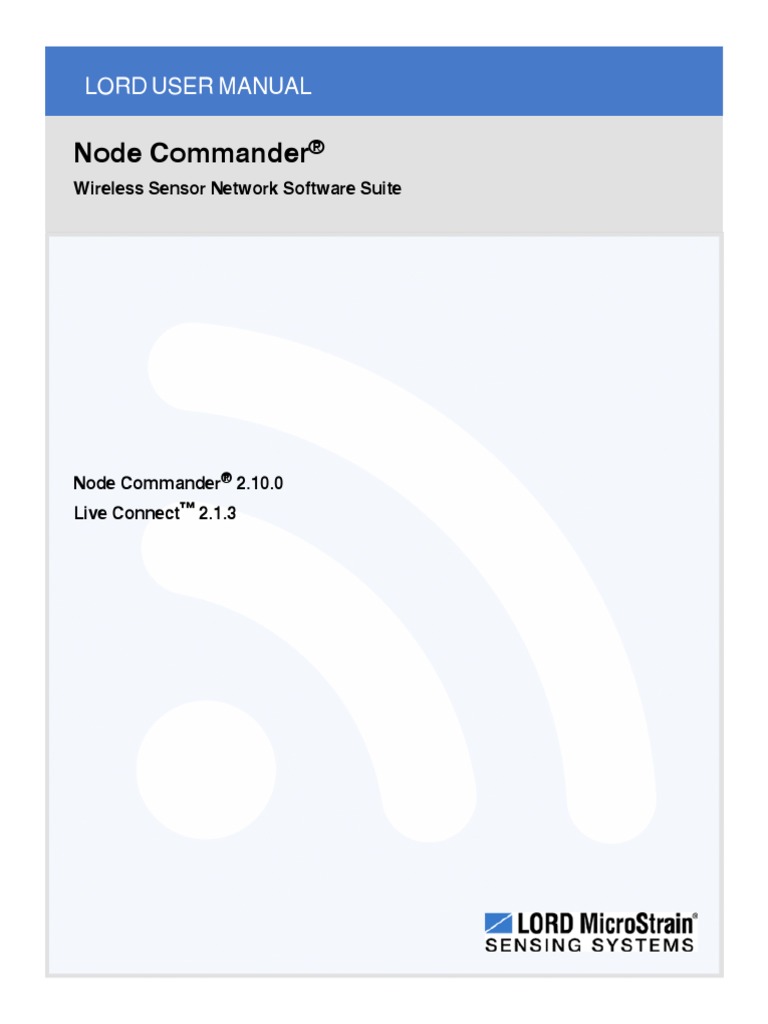 Node Commander User Manual (8500-0038) | PDF | Gateway ...