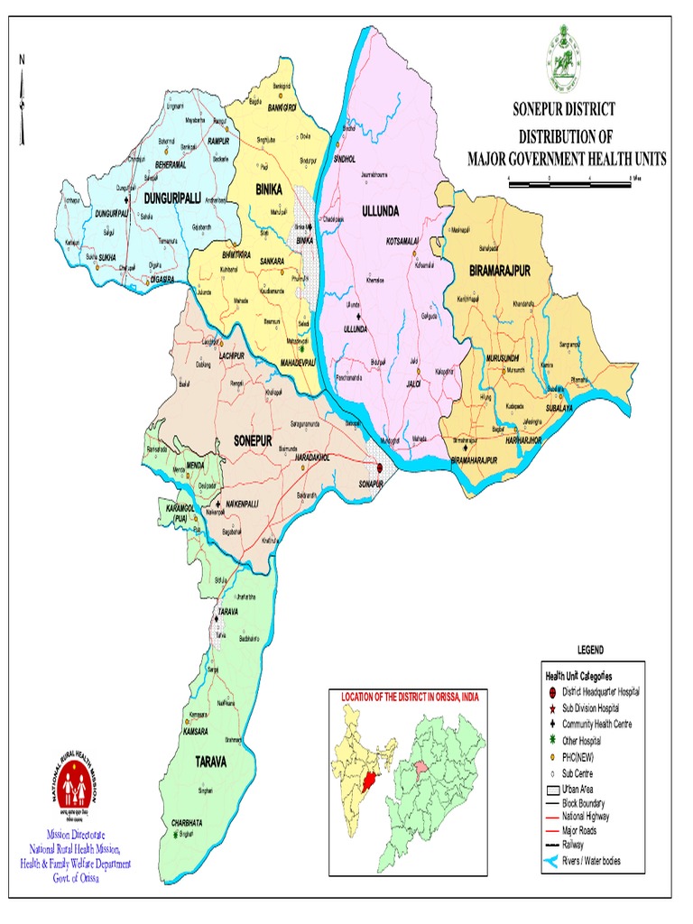 Sonepur District Map and Village List | PDF
