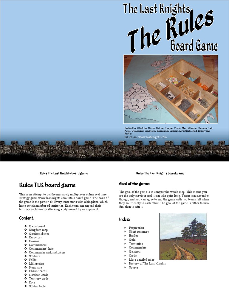 Rules TLK Board Game | PDF