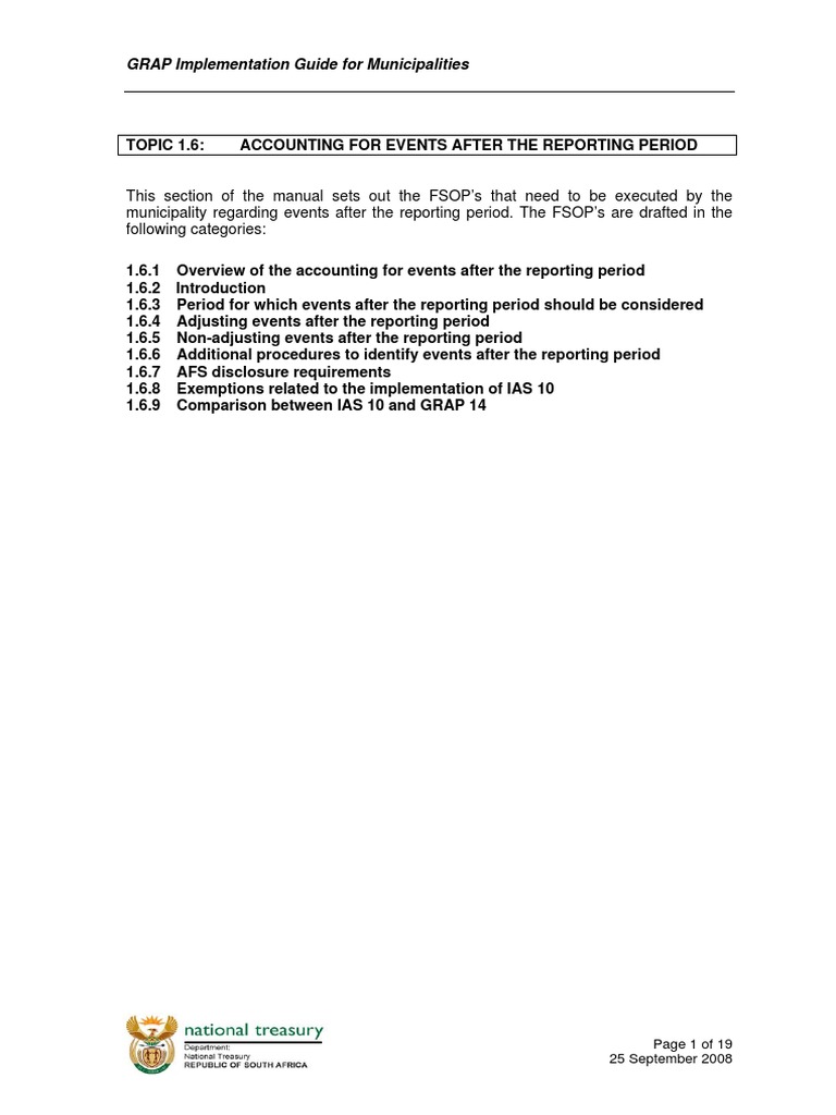 1.6.events After Reporting Date | PDF | Going Concern | International ...