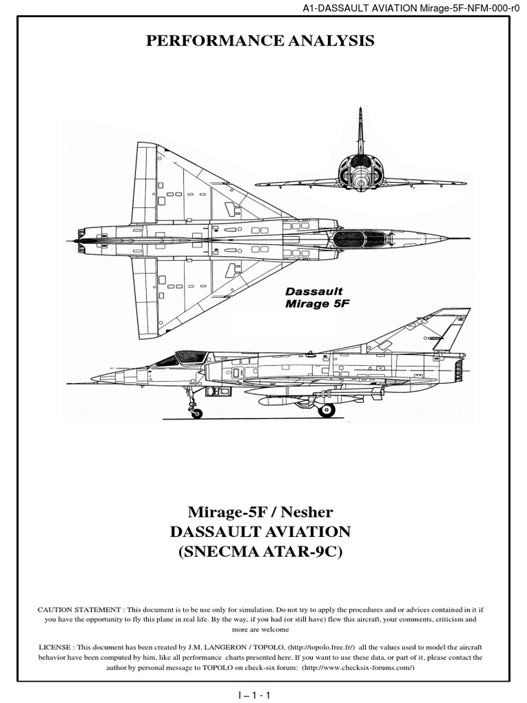 Natops Flight Manual Mirage 5 | PDF | Airspeed | Aircraft