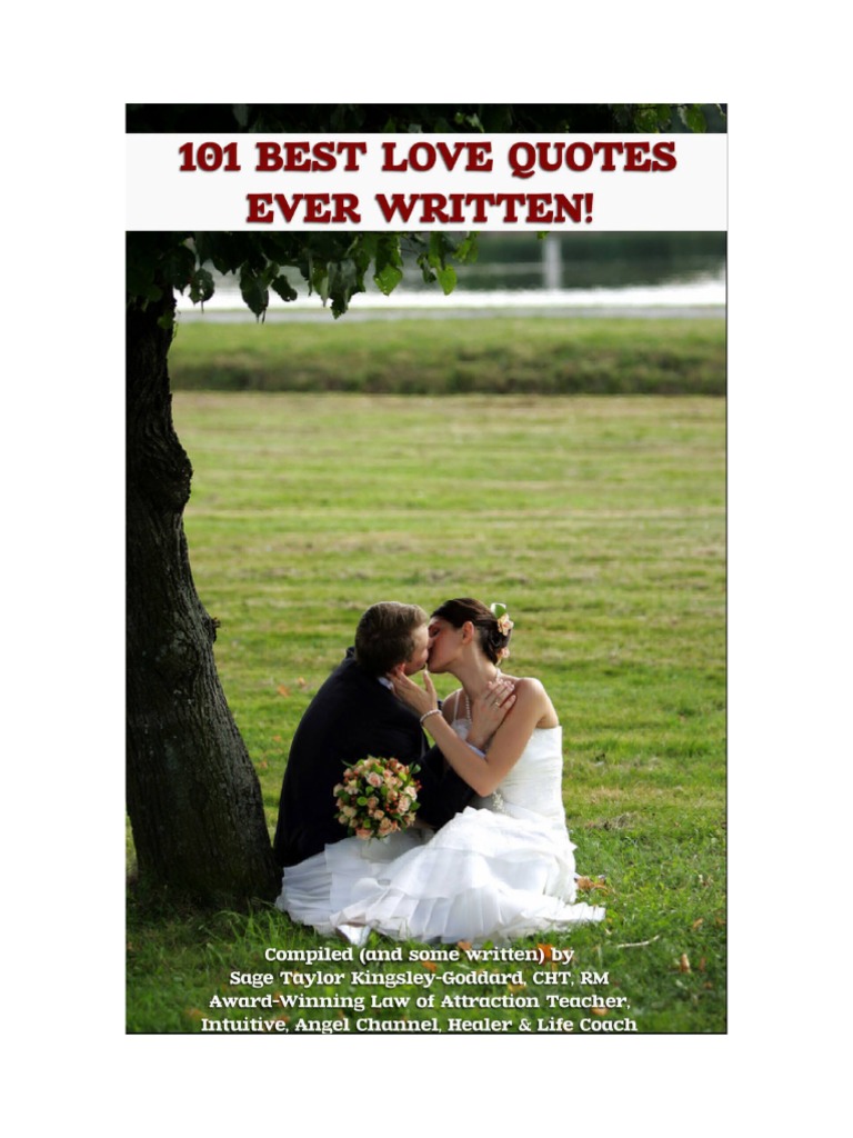 101 Best Love Quotes Ever Written PDF | PDF | Soulmate | Religious ...