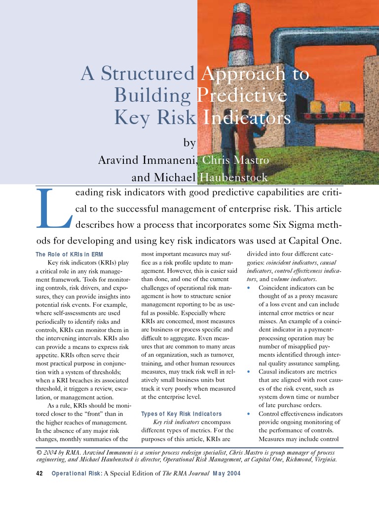 A Structured Approach To Building Predictive Key Risk Indicators | PDF ...