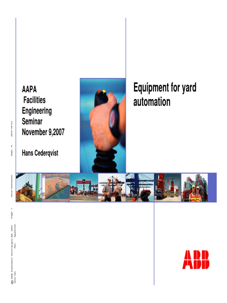 ABB - Cranes Systems | Download Free PDF | Automation | Crane (Machine)