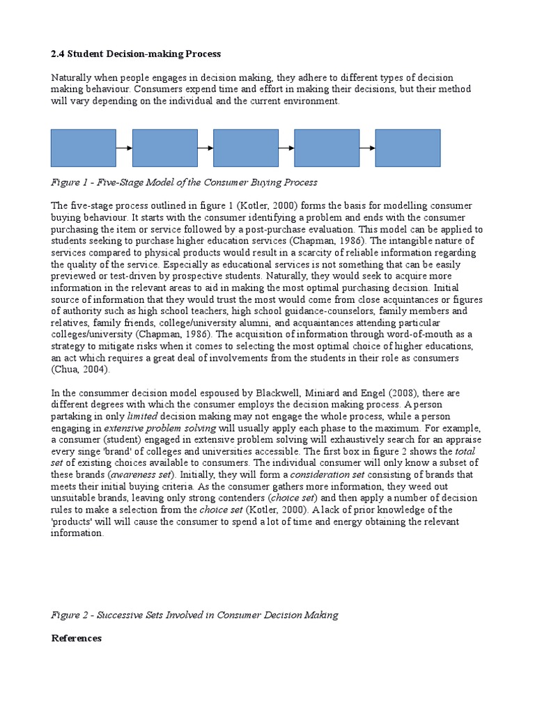 2.4 Student Decision-Making Process | PDF | Decision Making | Behavior